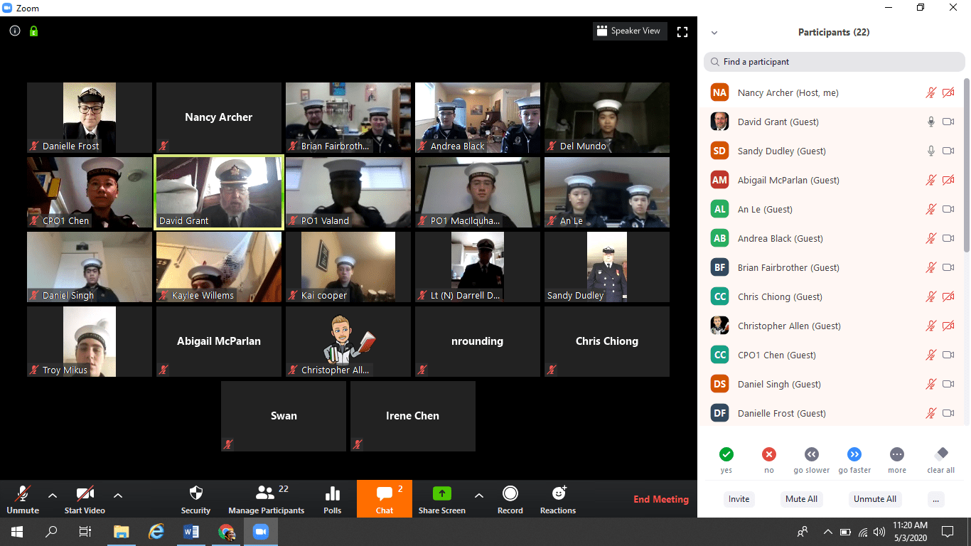 BOA75-Zoom-Screenshot » RCSCC AMPHION